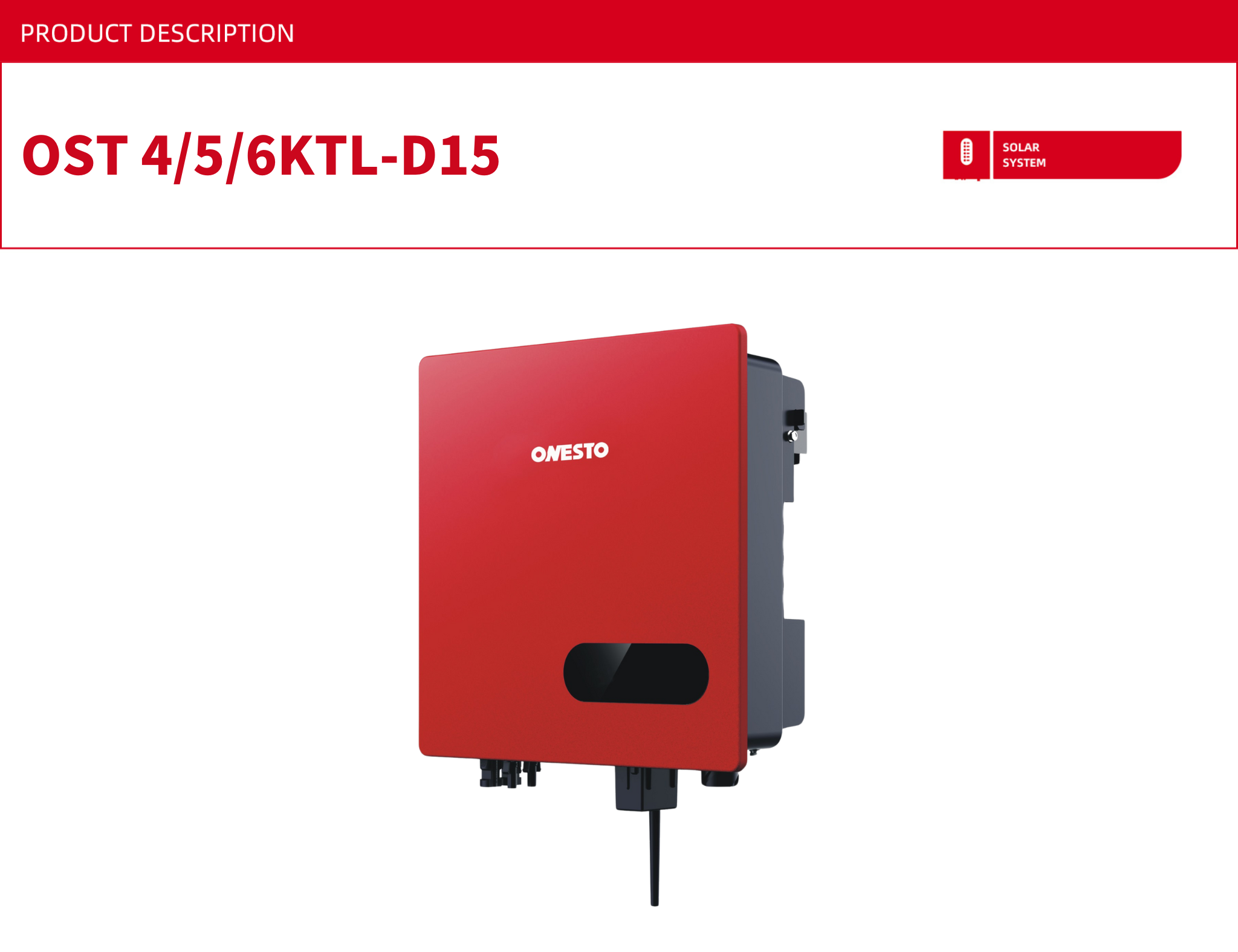 ONESTO One Phase Grid-connected Inverter | IEC61000 CEI021