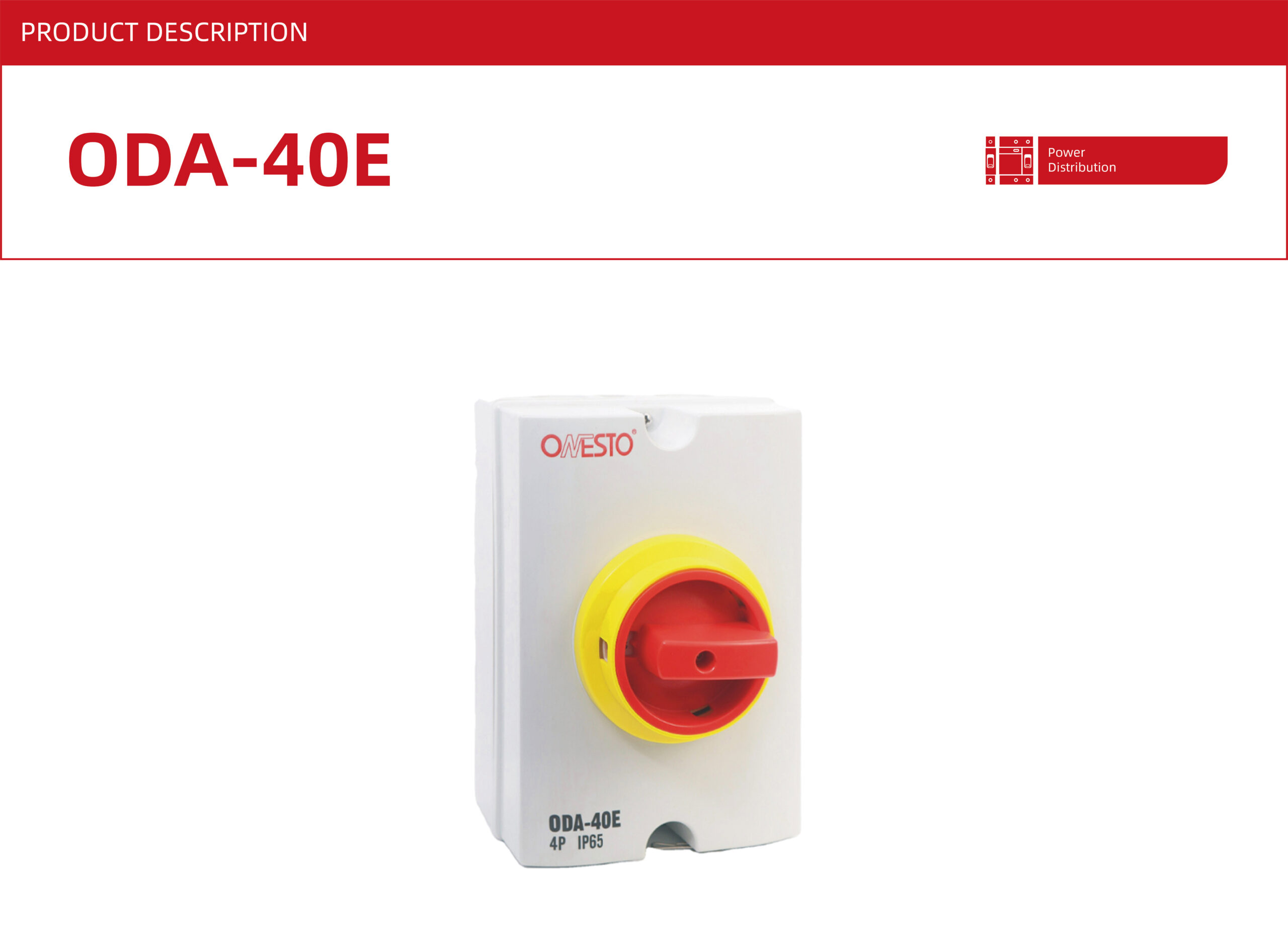 AC Isolator Switch with IP66 Waterproof Box | IEC60947-3