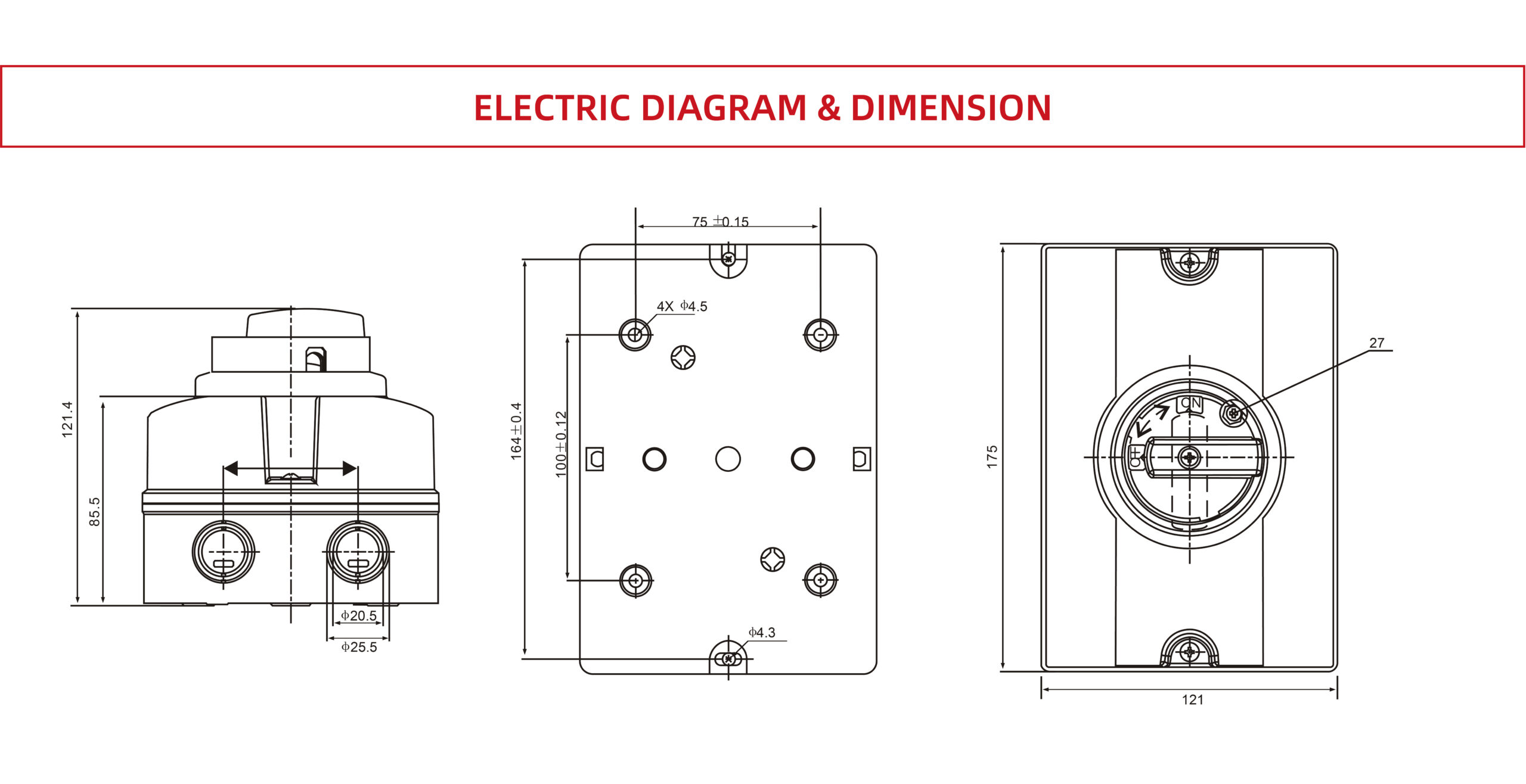 AC Isolator Switch with IP66 Waterproof Box | IEC60947-3