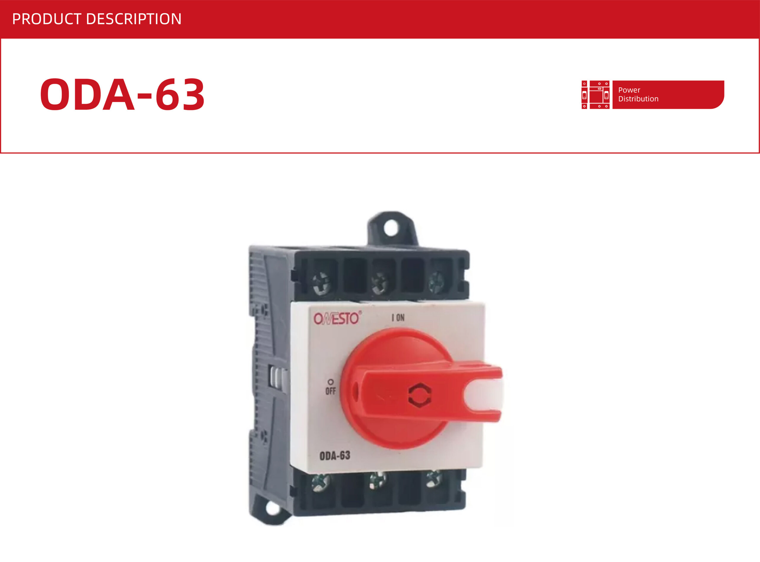 AC Isolator Switch Din Rail Mounting | IEC60947-3
